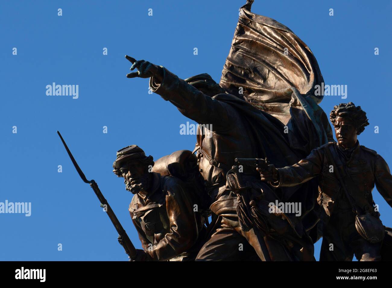 Infantry statue, Lincoln Tomb State Historic Site, Springfield ...