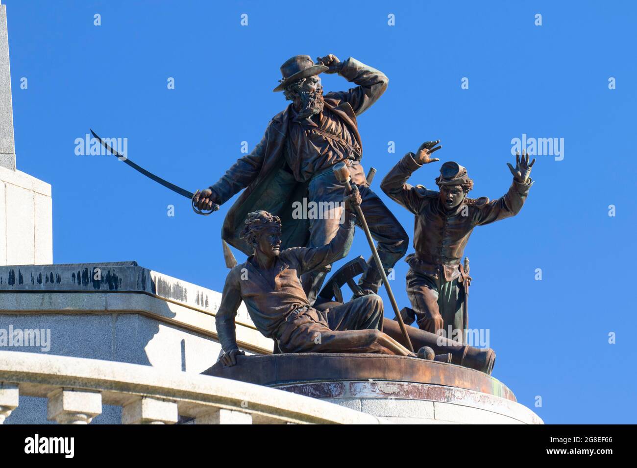 Artillery statue, Lincoln Tomb State Historic Site, Springfield ...
