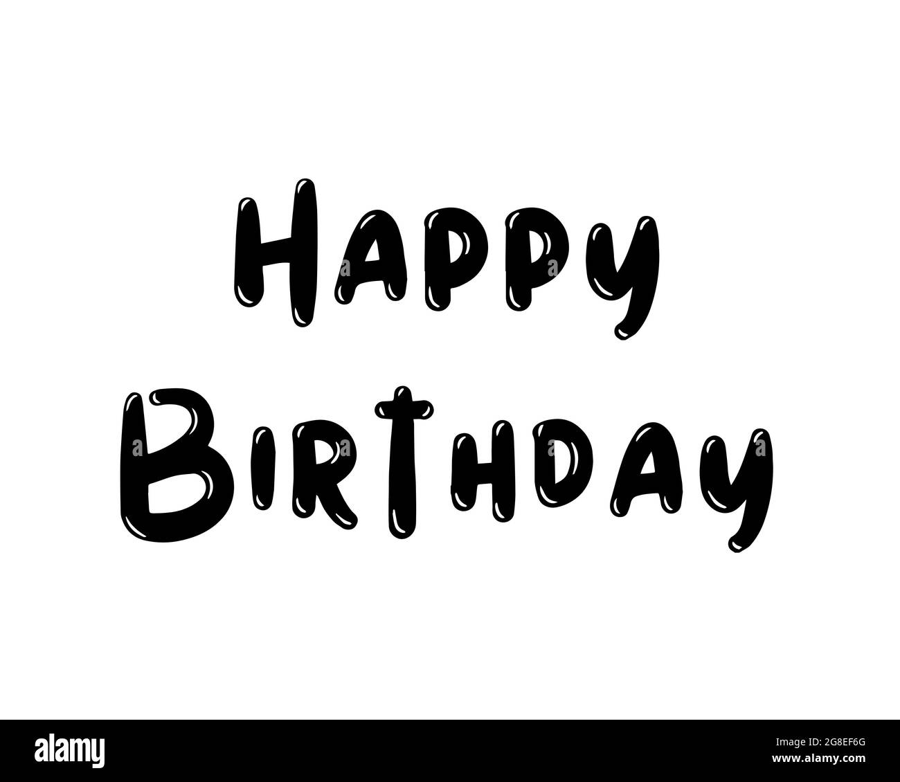 Happy birthday text art Stock Photo - Alamy