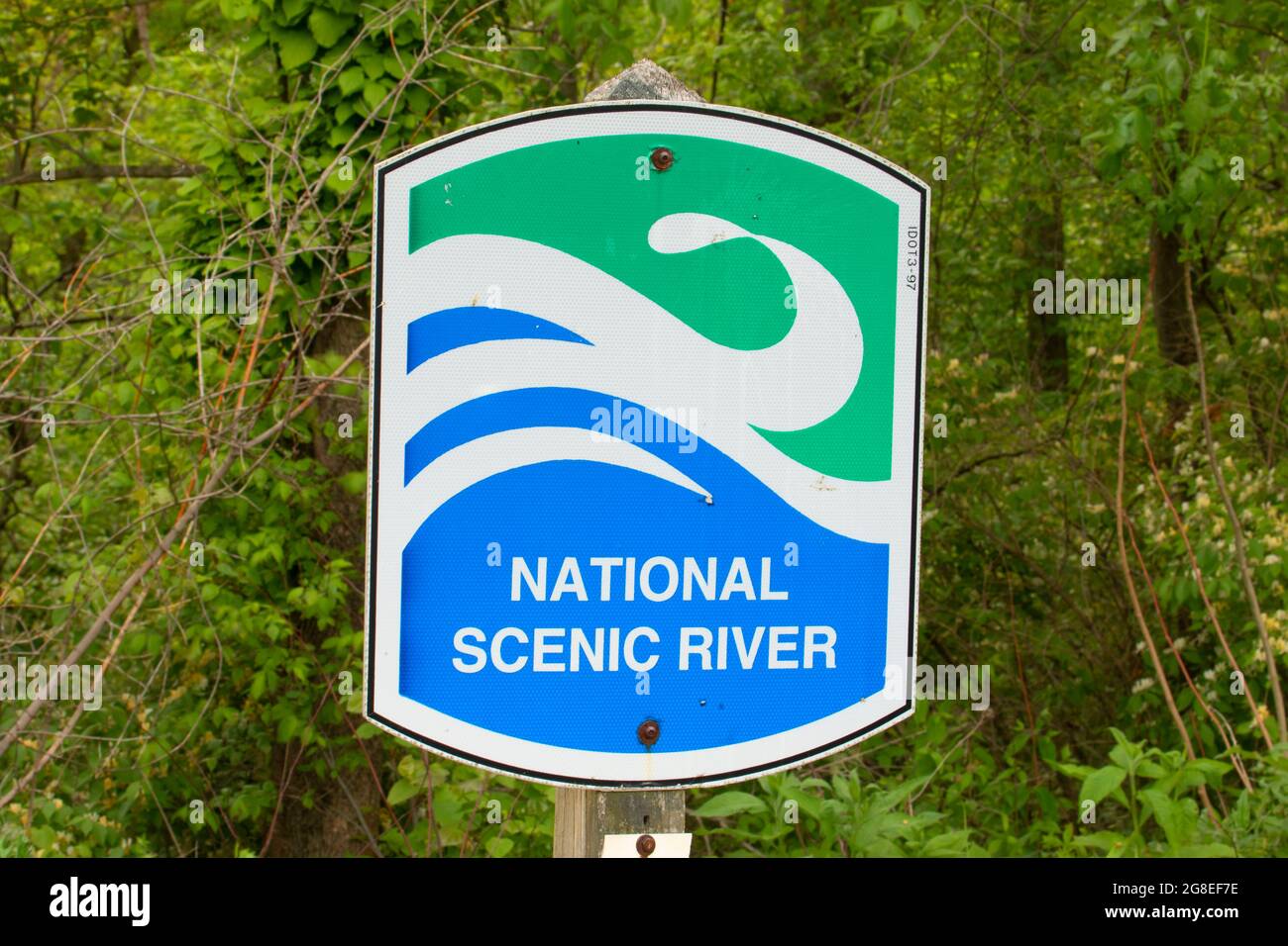 National Scenic River sign, Middle Fork Vermilion Wild and Scenic River ...