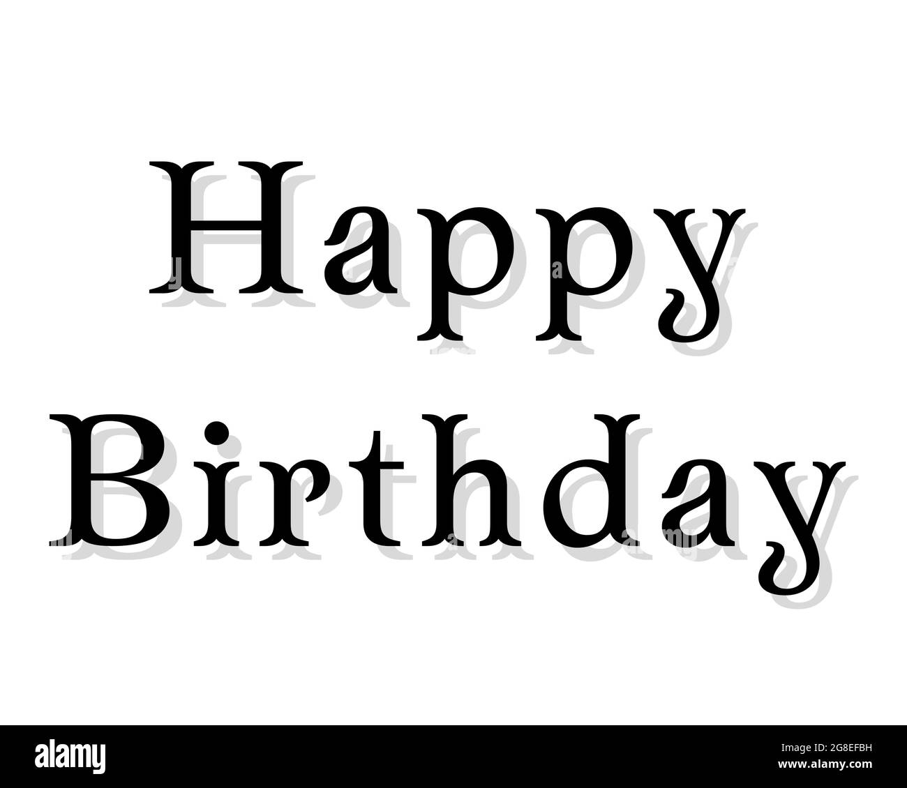 Happy birthday text art Stock Photo - Alamy