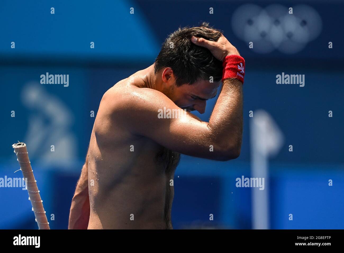 athlete Alexander Hendrickx pictured after a preparation game between ...