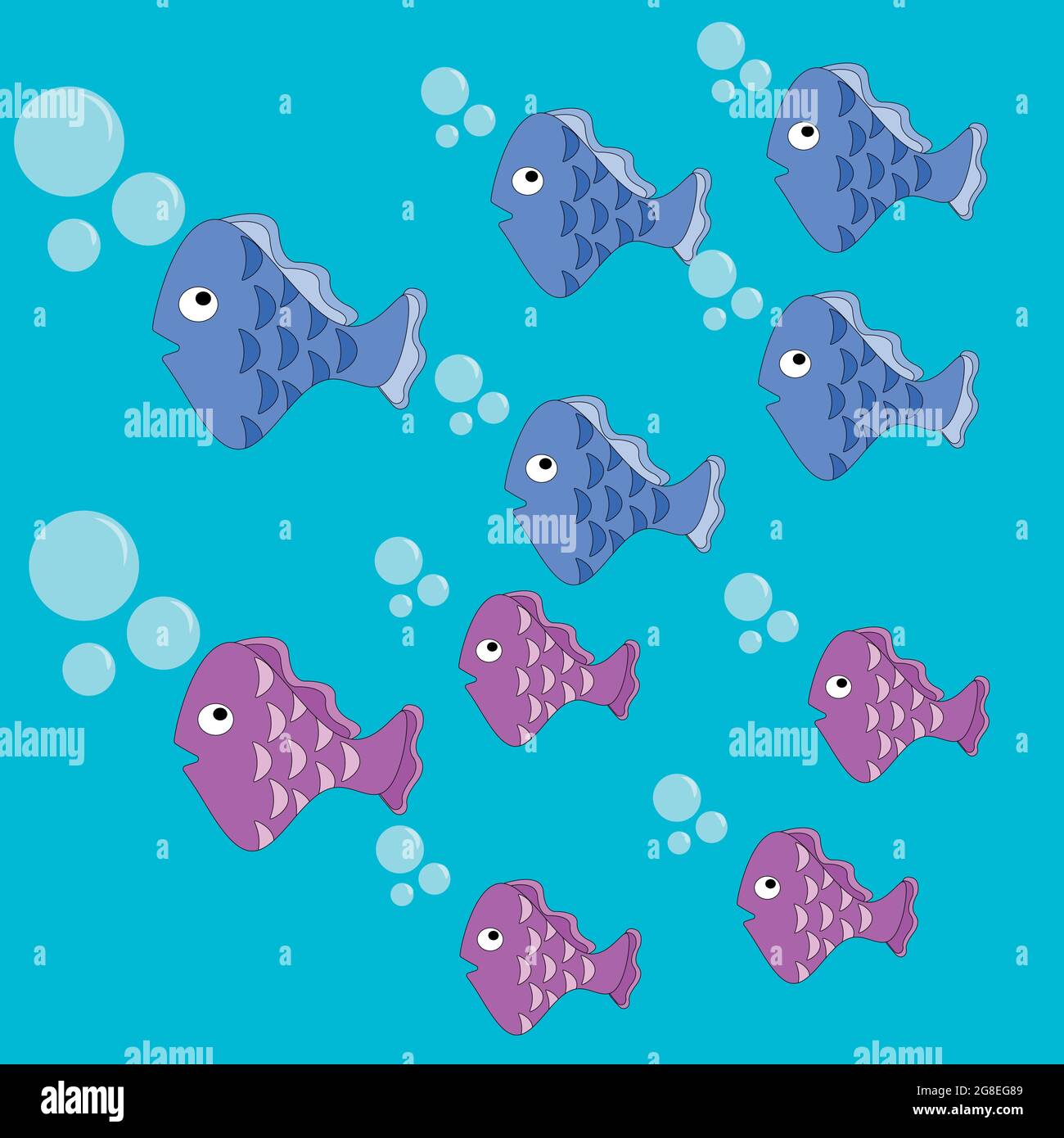 Different fish species Stock Vector Images - Alamy