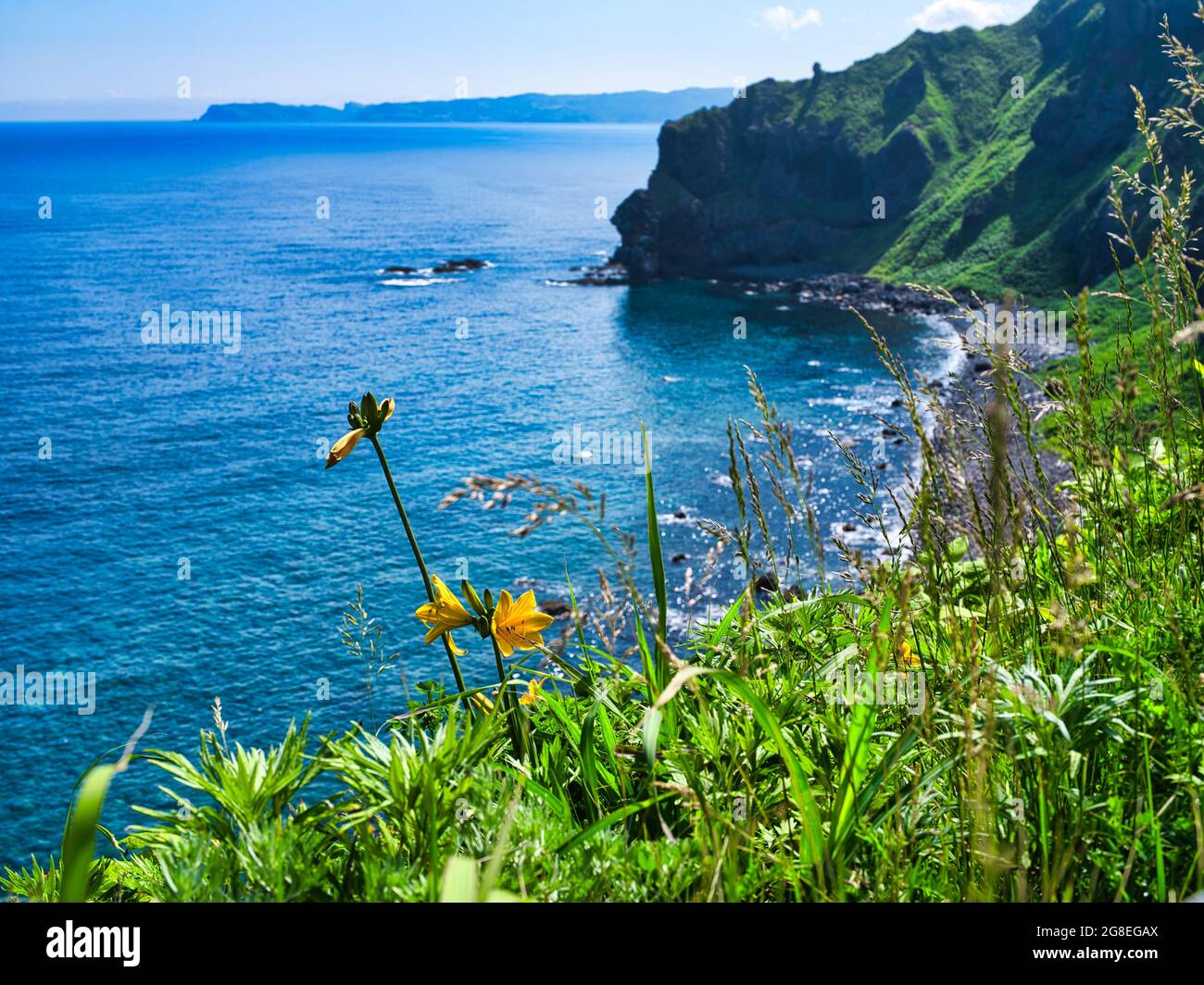 Shakotan Blue, Hokkaido, Japan Stock Photo - Alamy