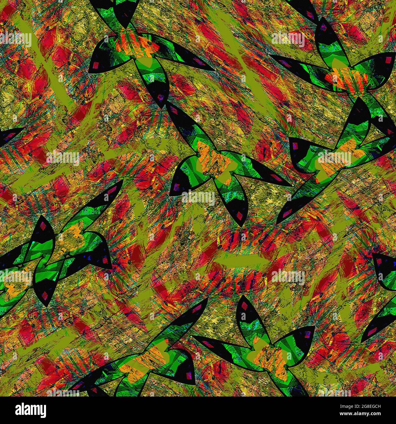 Digital Abstract Pattern and colourful background Stock Photo - Alamy