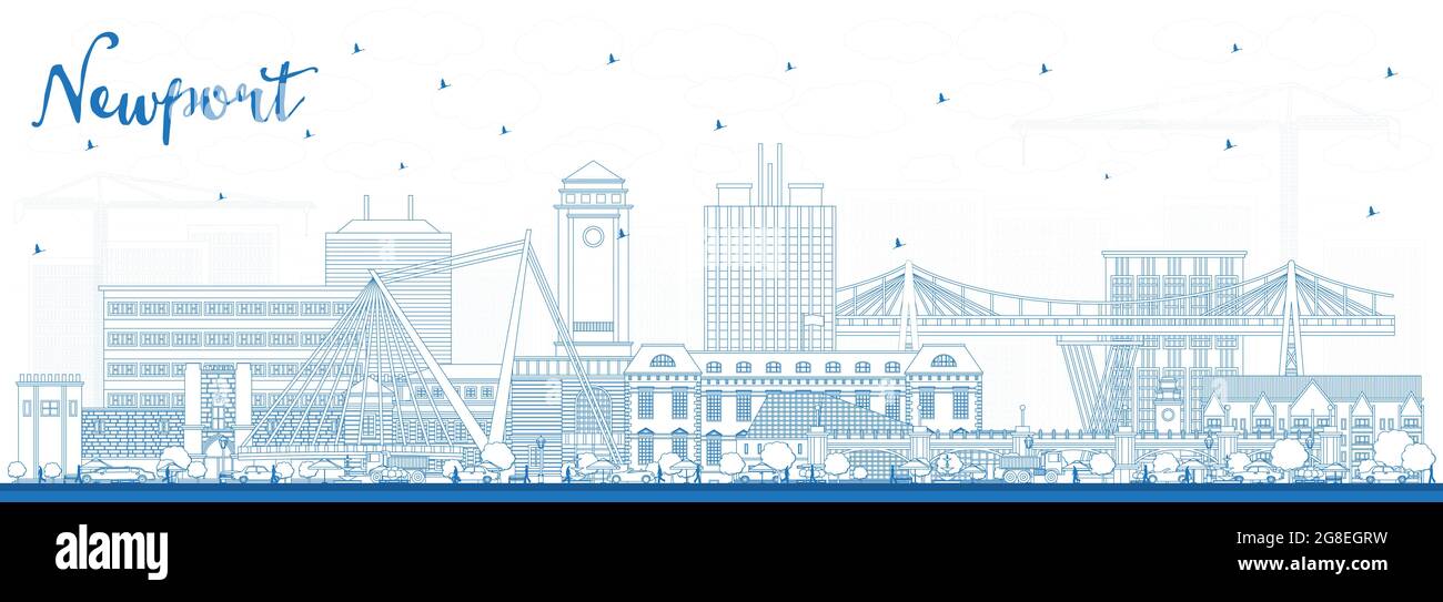 South wales newport landscape Stock Vector Images - Alamy