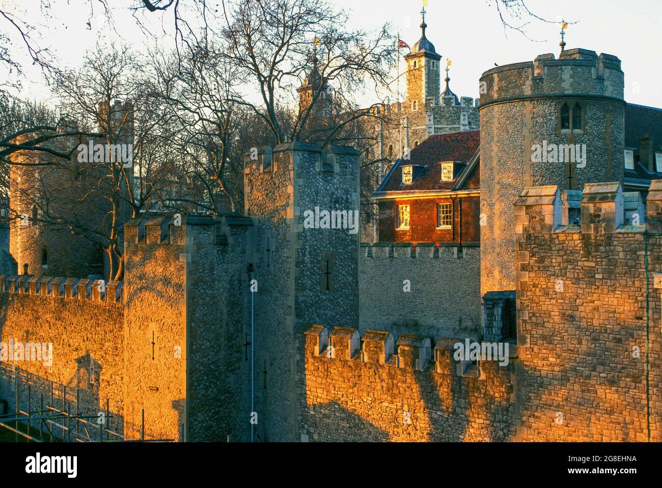 London, England. The Tower of London, founded in 1066-7 by William the ...