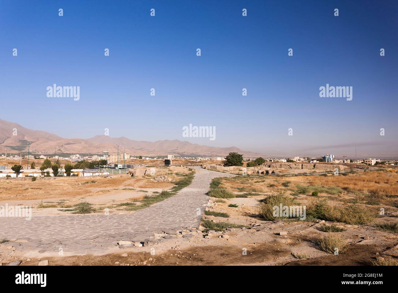 Excavation site of ancient Ecbatana hill, Hamedan(Hamadan), Hamadan ...