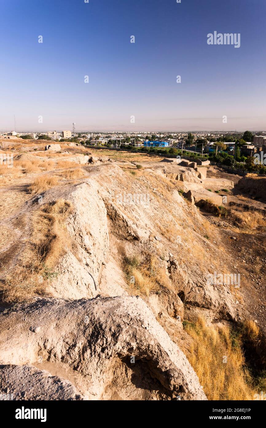 Excavation site of ancient Ecbatana hill, Hamedan(Hamadan), Hamadan ...