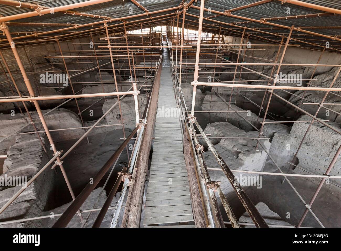 Excavation site of ancient Ecbatana hill, Hamedan(Hamadan), Hamadan ...