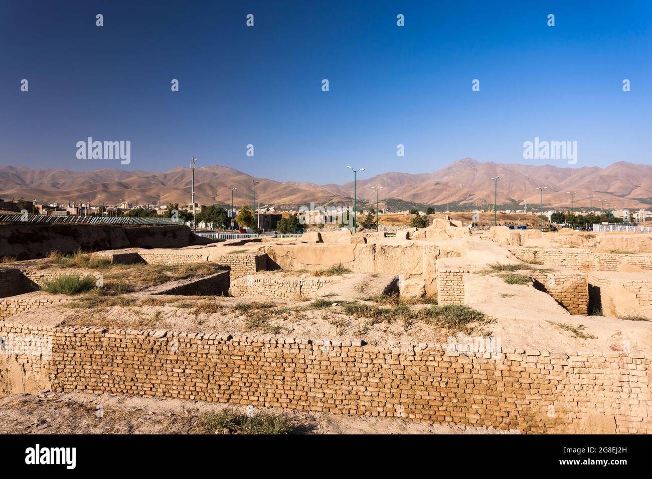 Excavation site of ancient Ecbatana hill, Hamedan(Hamadan), Hamadan ...