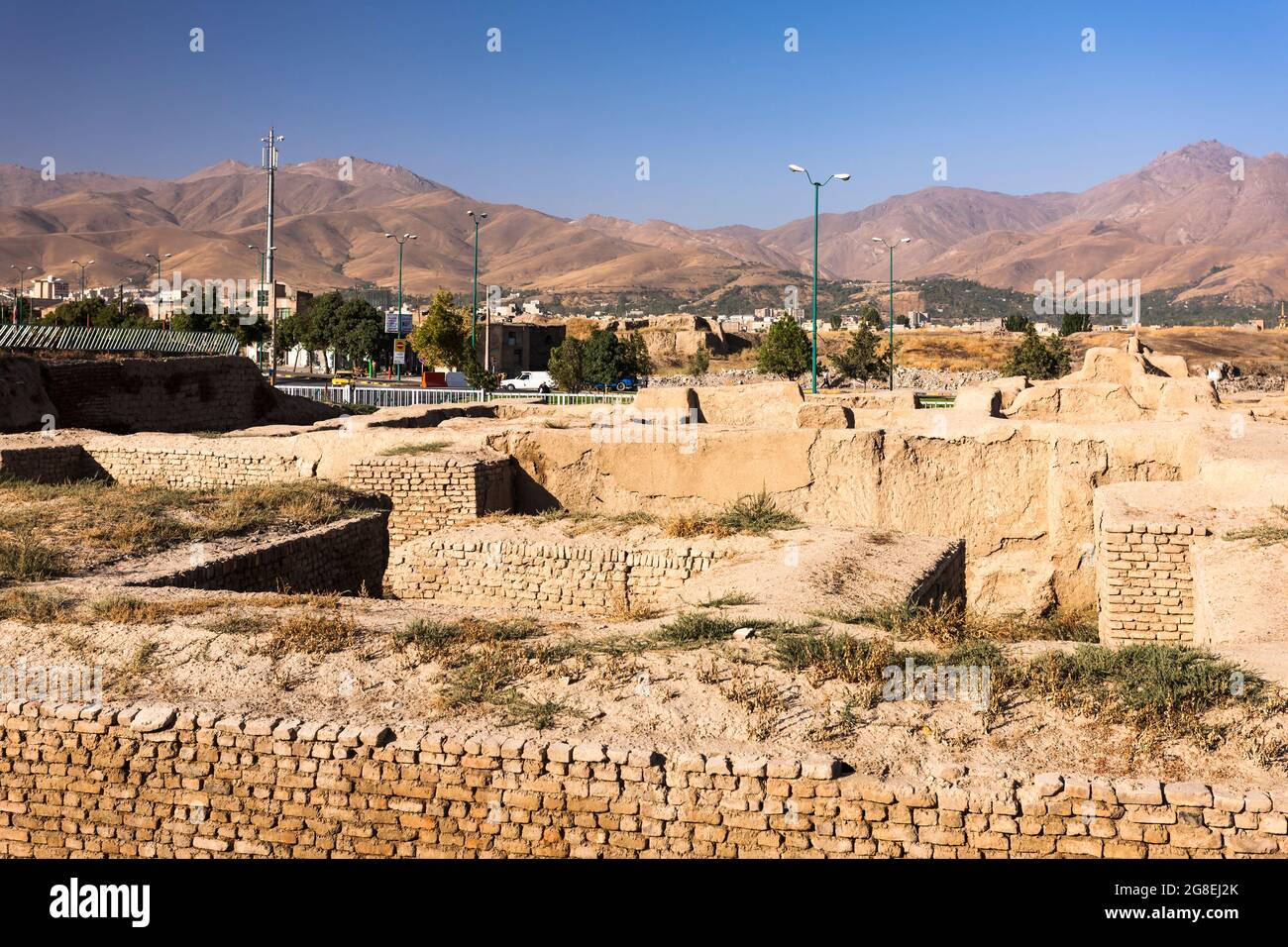 Excavation site of ancient Ecbatana hill, Hamedan(Hamadan), Hamadan ...