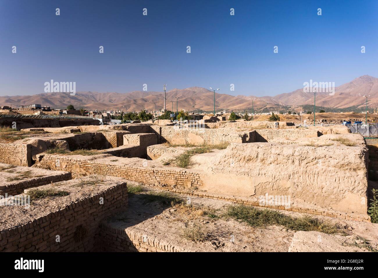 Excavation site of ancient Ecbatana hill, Hamedan(Hamadan), Hamadan ...