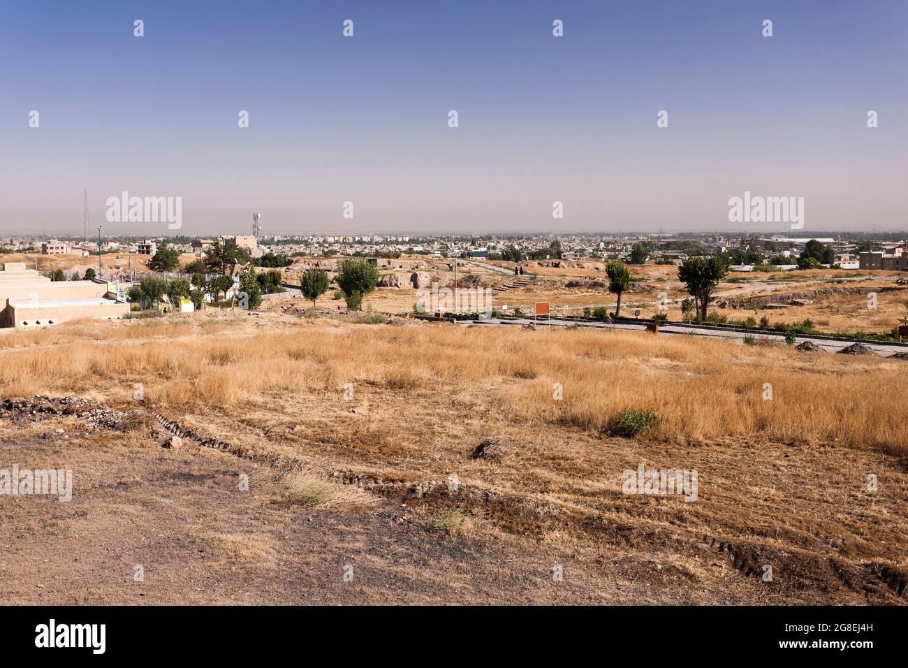 Excavation site of ancient Ecbatana hill, Hamedan(Hamadan), Hamadan ...