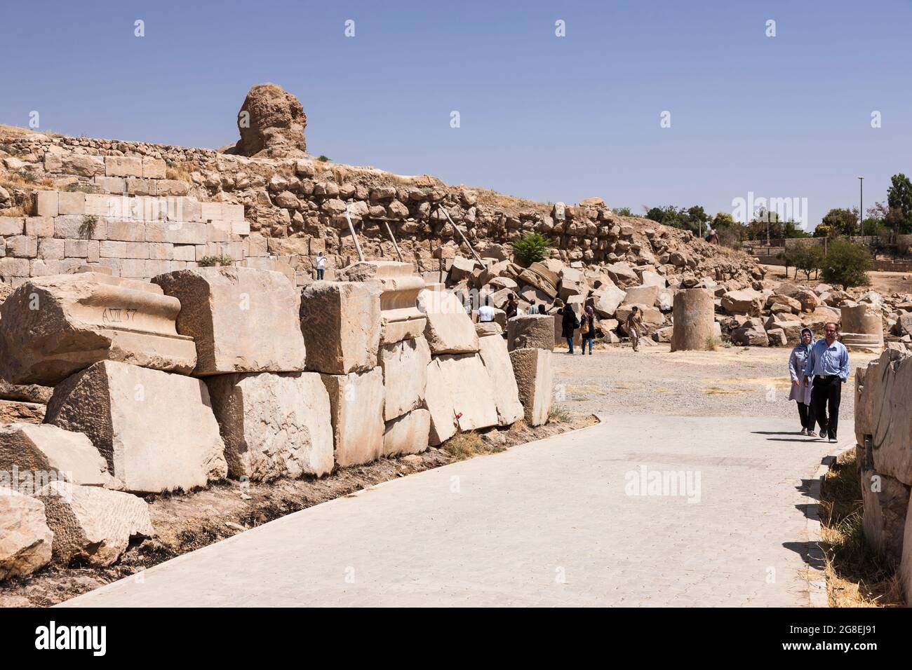 Ruins of Anahita temple, Kangavar, Kermanshah Province, Iran, Persia ...