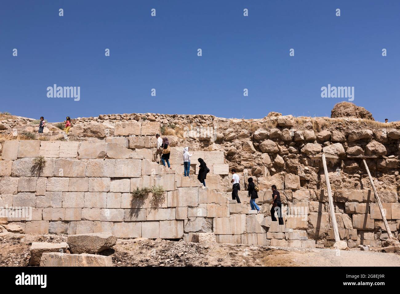 Ruins of Anahita temple, Kangavar, Kermanshah Province, Iran, Persia ...