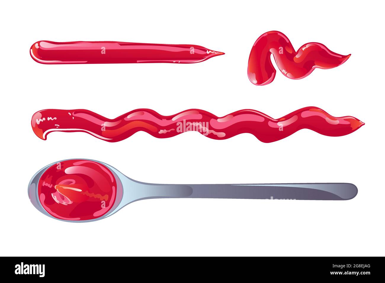 Red sauce drip Stock Vector Images - Alamy