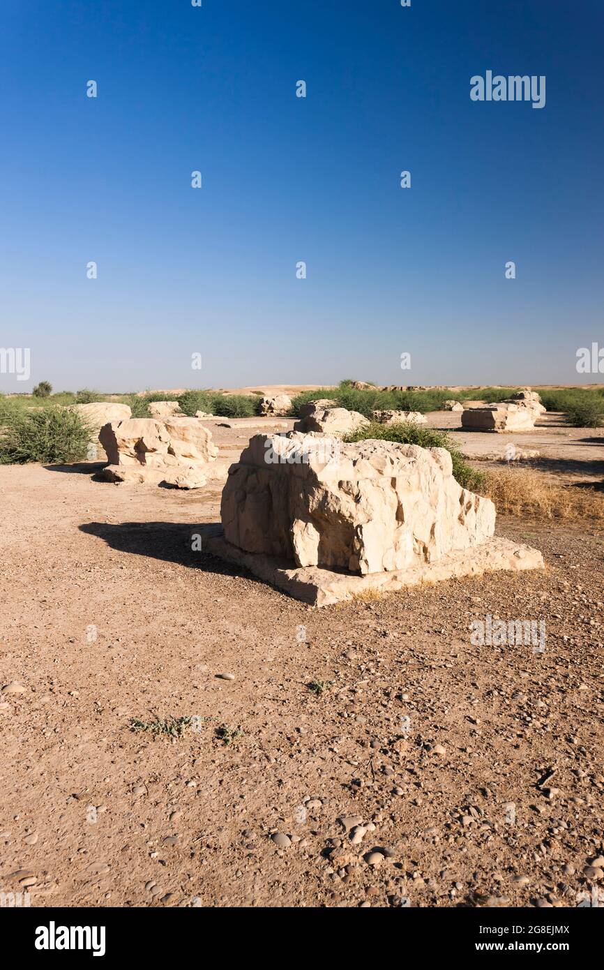 Apadana ruins, archaeological site of Susa(Shush), Achaemenid empire of ...