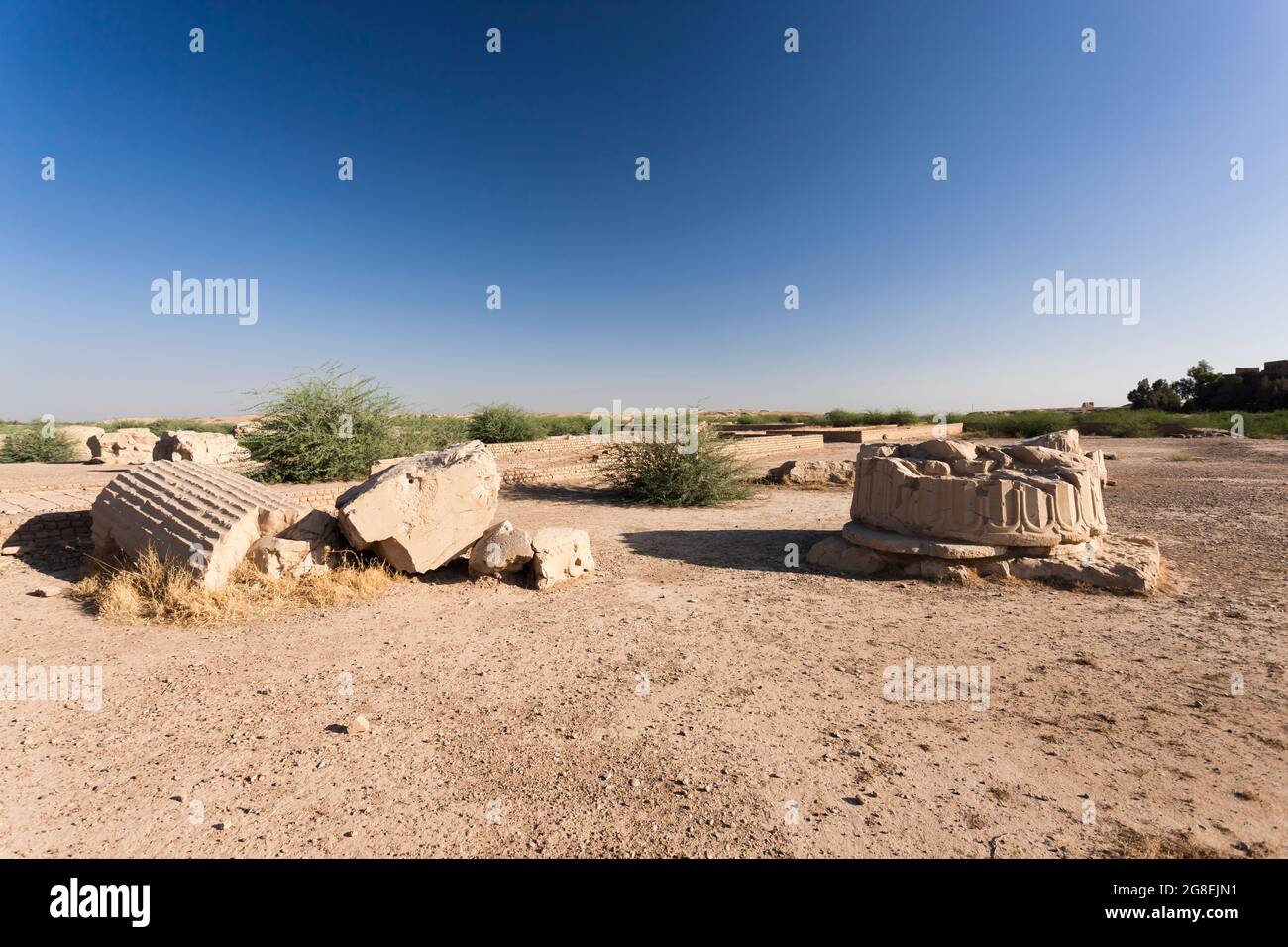 Apadana ruins, archaeological site of Susa(Shush), Achaemenid empire of ...
