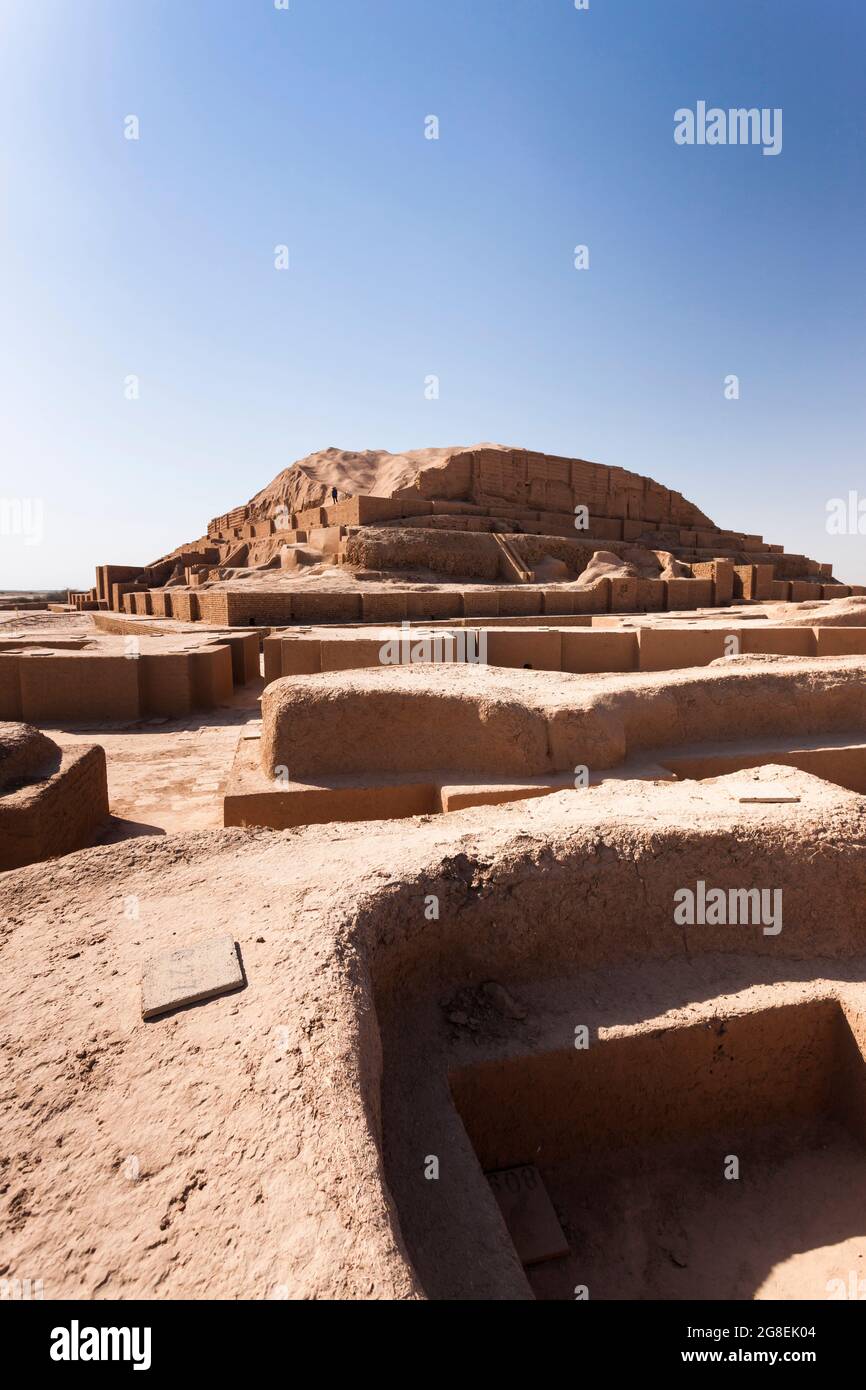 Chogha Zanbil Ziggrat(ziqqrat),massive stepped pyramid-like complex of ...