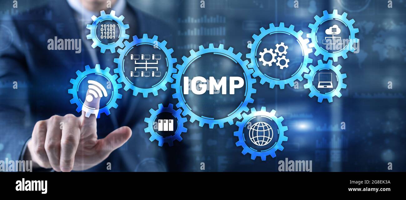 IGMP. Internet Group Management Protocol concept. Communications ...