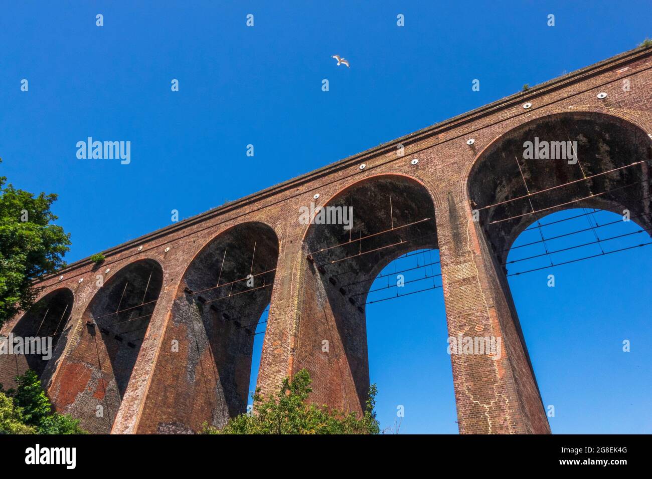 The Victorian Railway Bridge, spanning the Foorde Valley, Folkestone ...