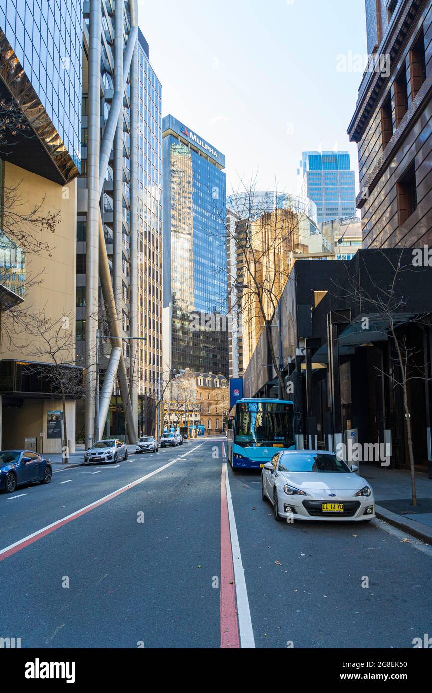 Deserted street in CBD, Sydney, Australia Stock Photo - Alamy
