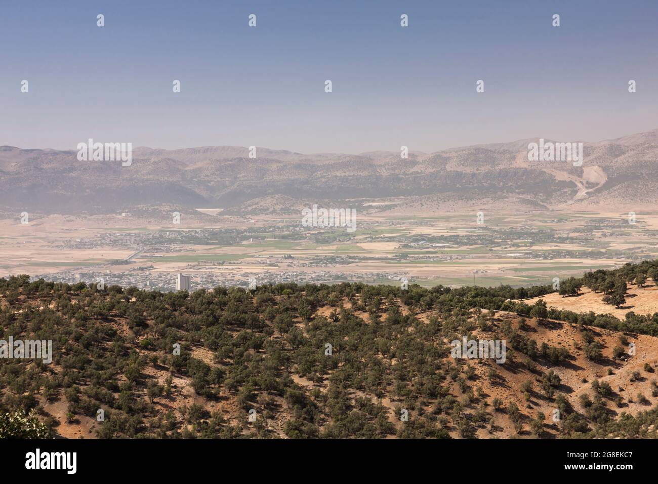 View of Yasuj from presumed "Battle of Persian Gate", Alexander the ...