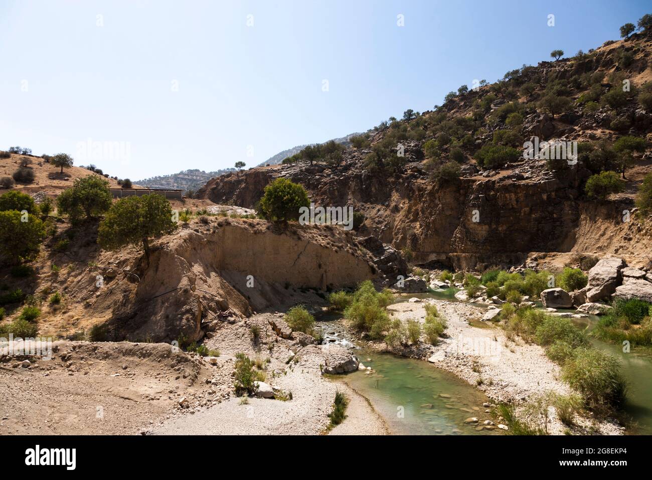 Upper branch of Fahliyan river, Zagros mountains, near Nourabad, Fars ...