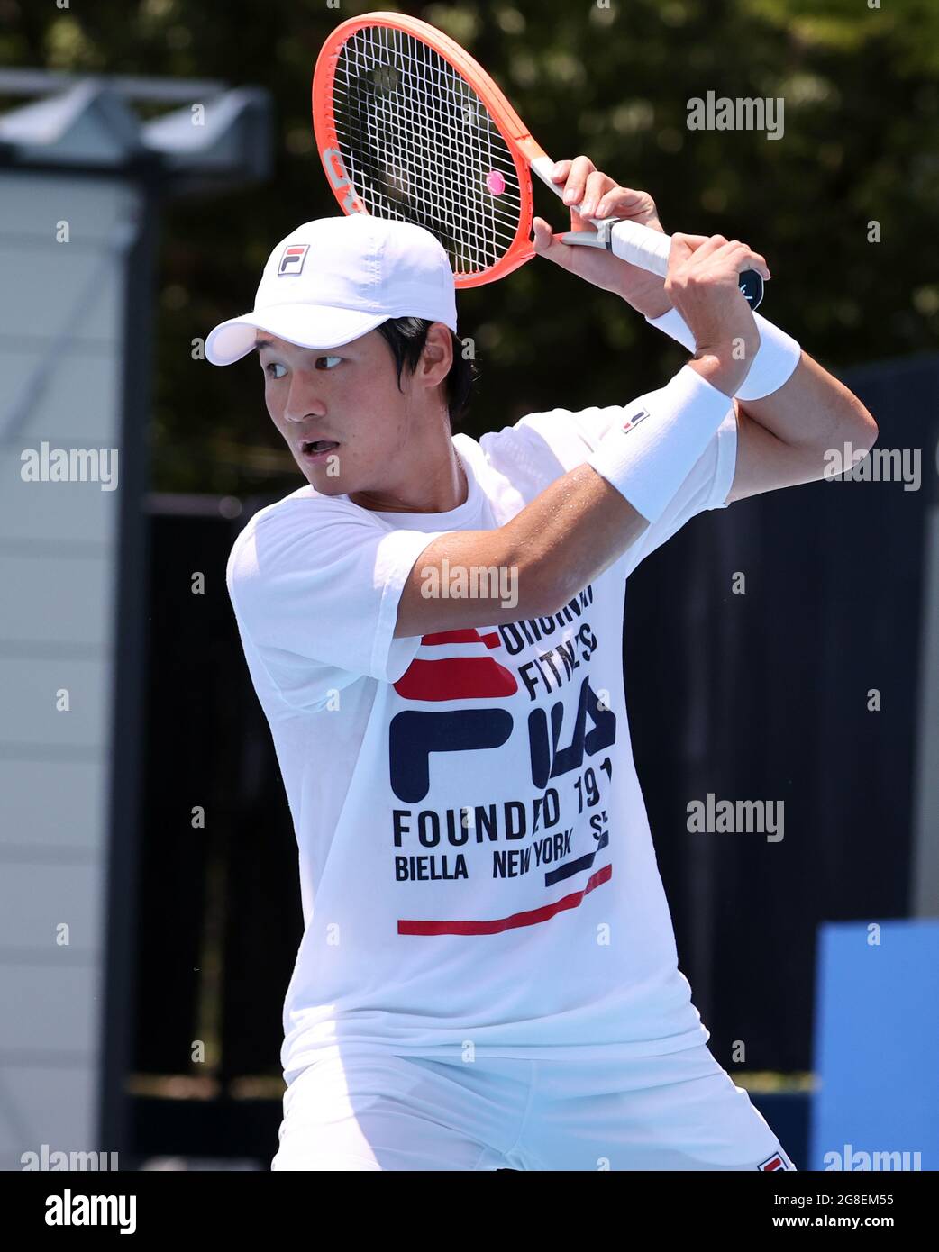 20th July, 2021. S. Korean Olympic tennis player South Korean tennis ...