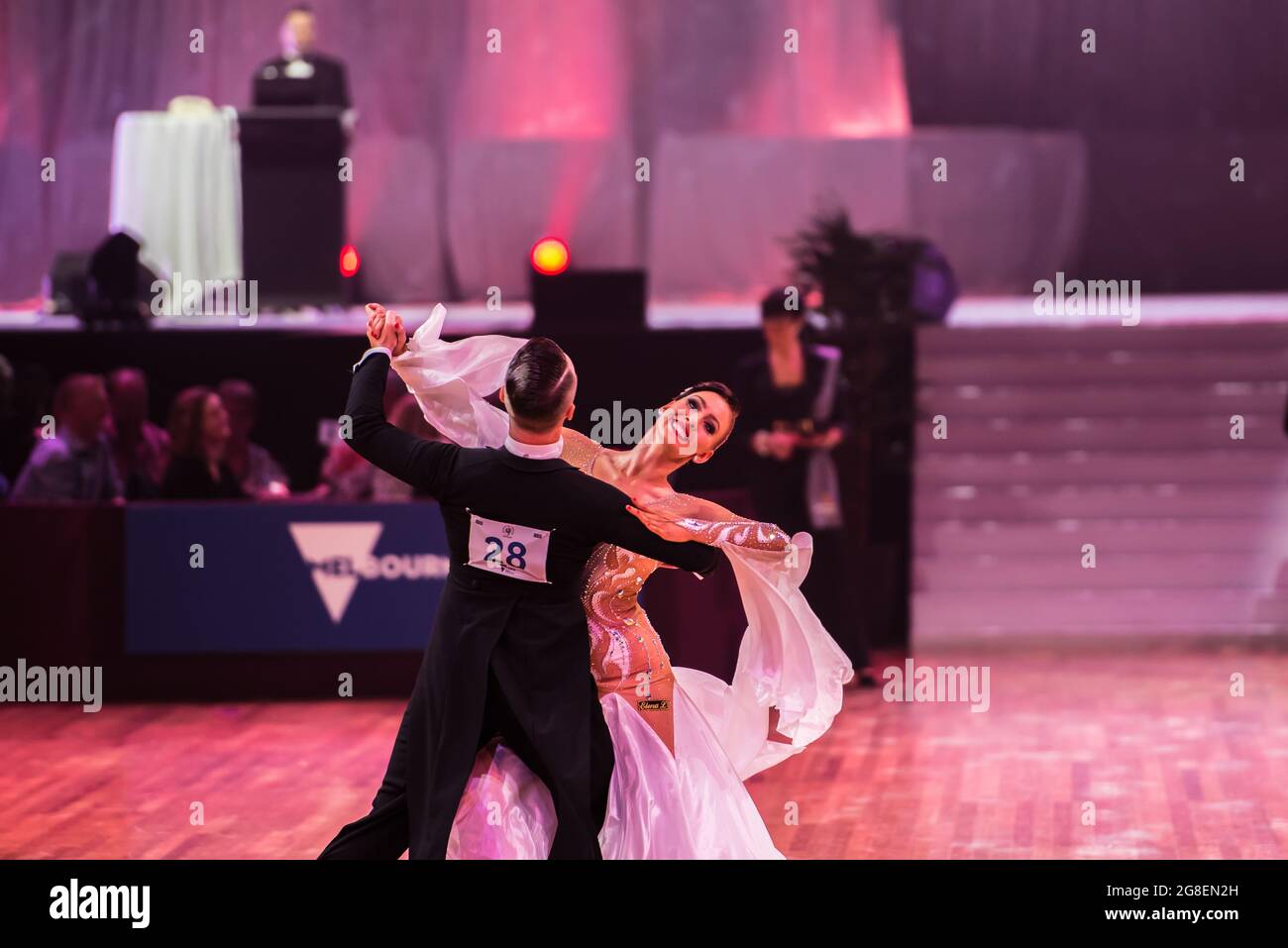 Australian Ballroom Dancers Michael Beaven and Kelsey Pincer perform ...
