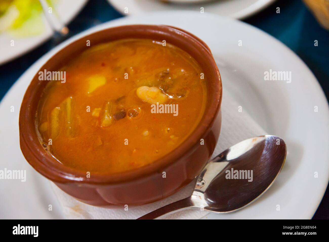 Traditional Spanish dish Olla Morellana Stock Photo - Alamy