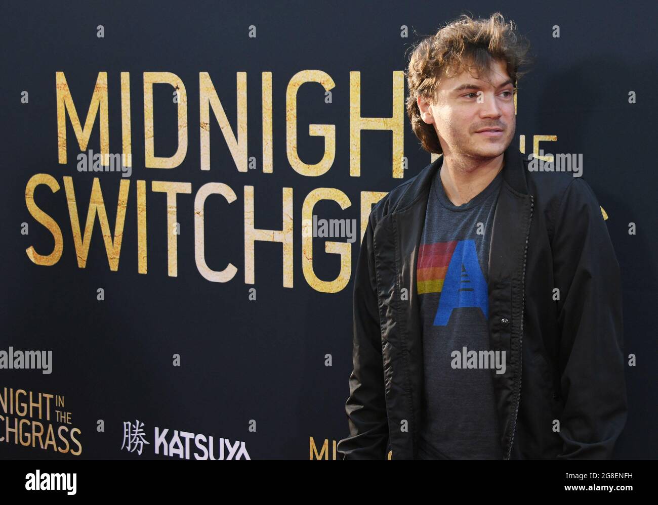Emile Hirsch arrives at the MIDNIGHT IN THE SWITCHGRASS Premiere held ...