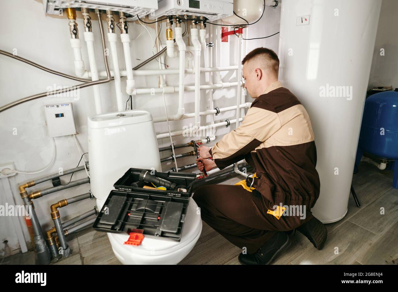 Worker toilet hi-res stock photography and images - Alamy