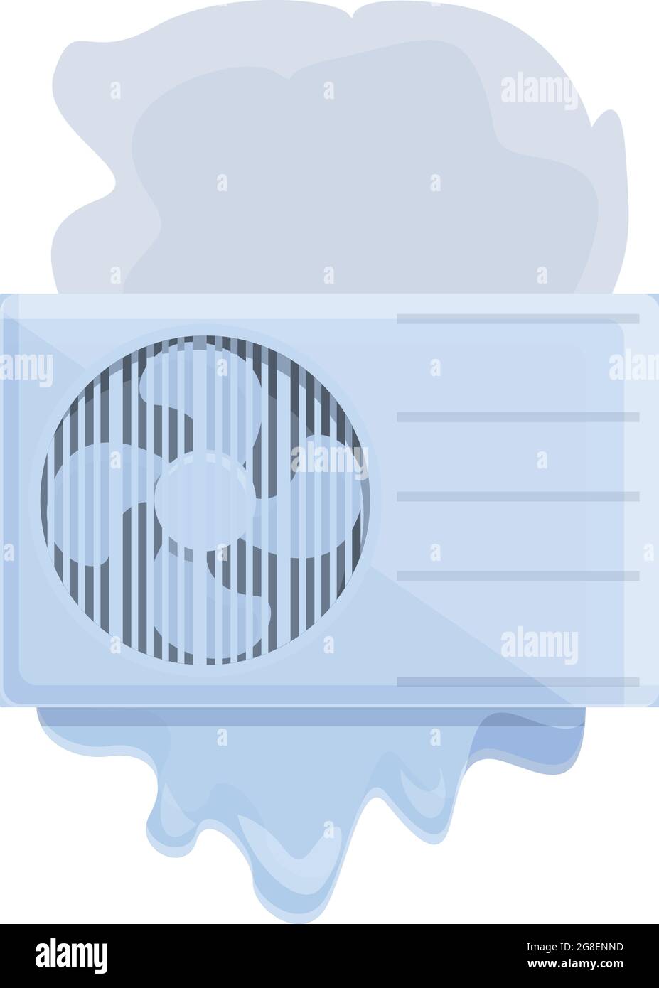 Broken conditioner fan icon cartoon vector. Repair maintenance. House ...