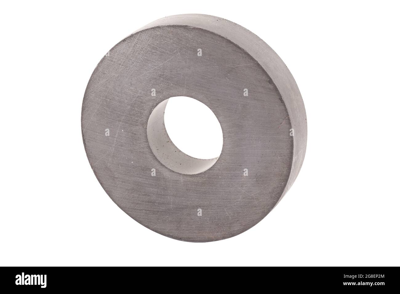 ring permanent magnet isolated on white background - part of electrical ...