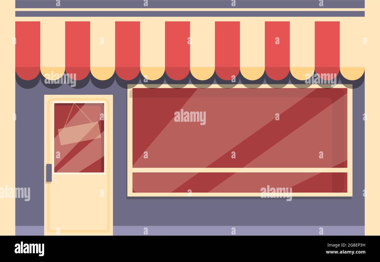 Street cafe bar icon cartoon vector. Business store. Drink restaurant ...