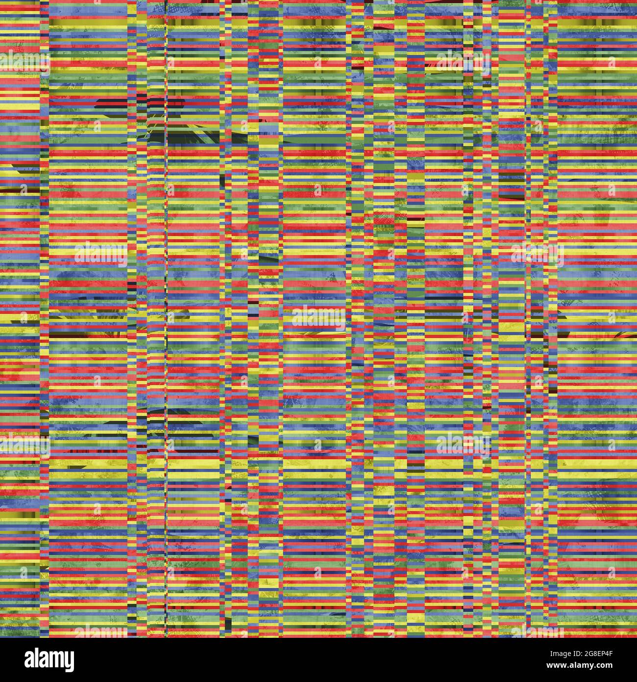 Seamless funky graphic pattern motif of chaotic and psychedelic noise ...