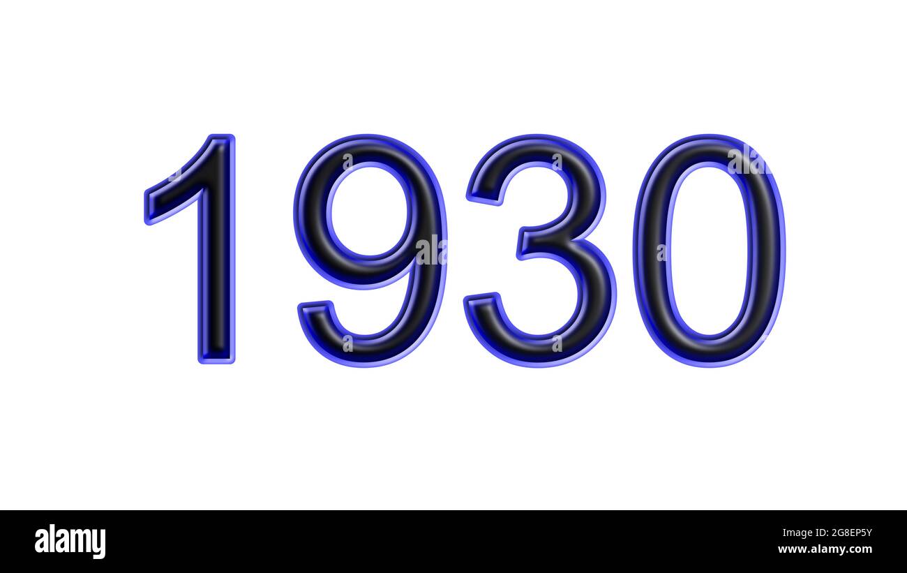 blue-1930-number-3d-effect-white-background-stock-photo-alamy