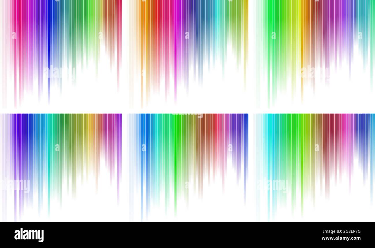 Colorful equilizer vertical bars from the top for audio spectrum ...