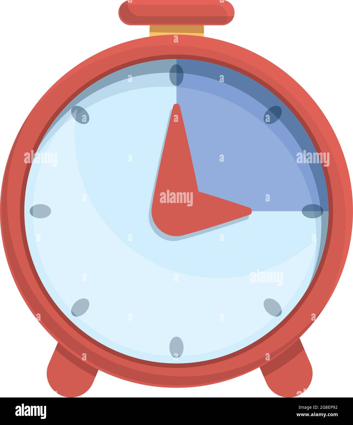 Hair colouring time clock icon cartoon vector. Woman morning alarm ...