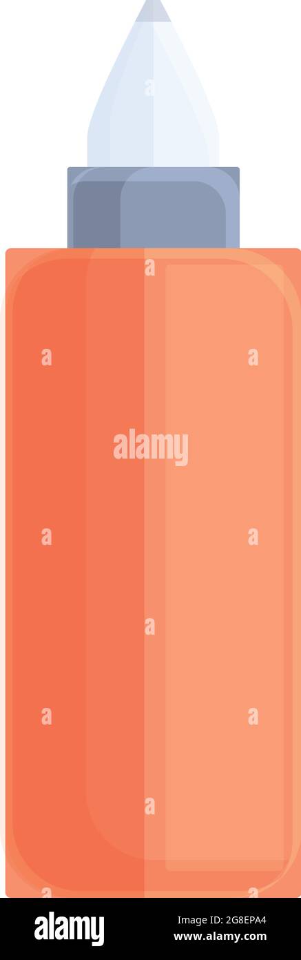 Hair colouring paint bottle icon cartoon vector. Spray dye color ...