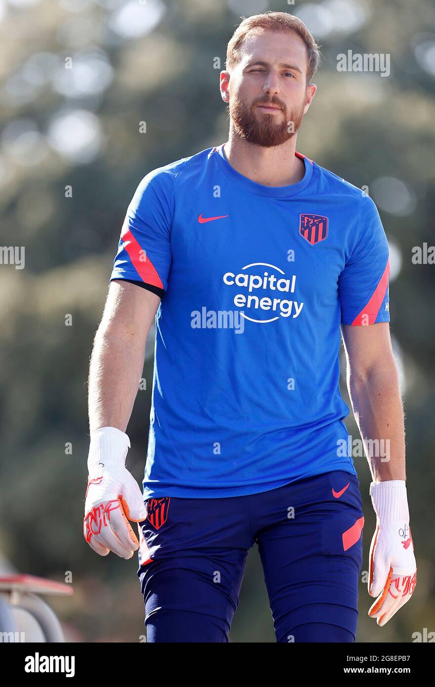 Atletico de Madrid's Jan Oblack during training session. July 19,2021 ...