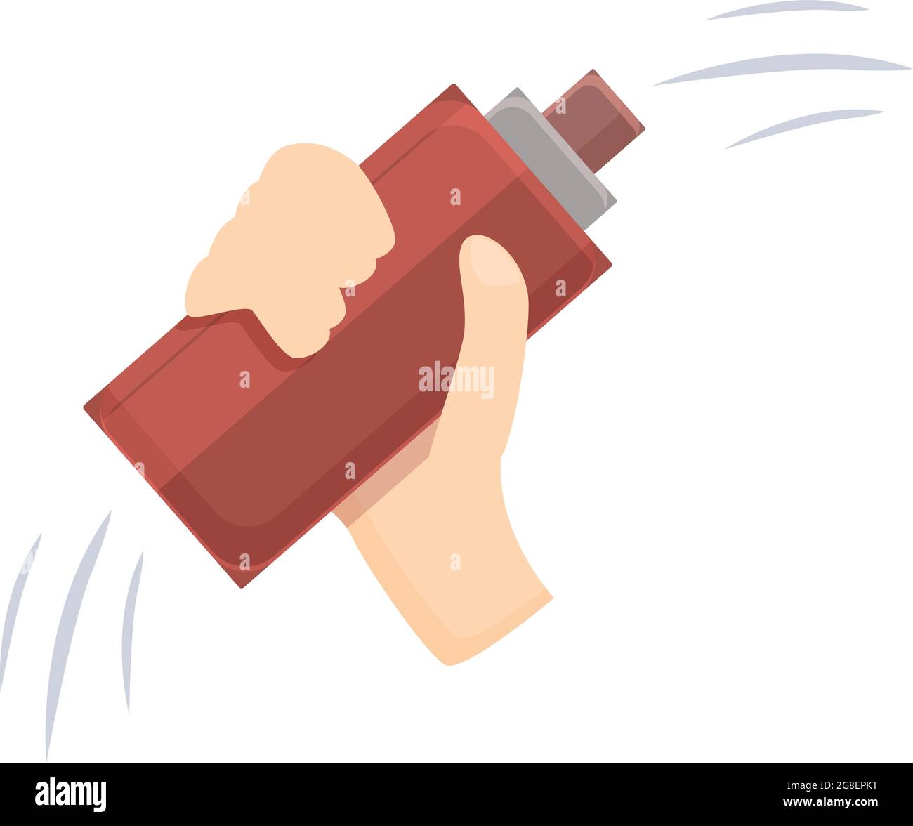 Hair spray icon cartoon vector. Bottle aerosol. Clean hairspray Stock ...