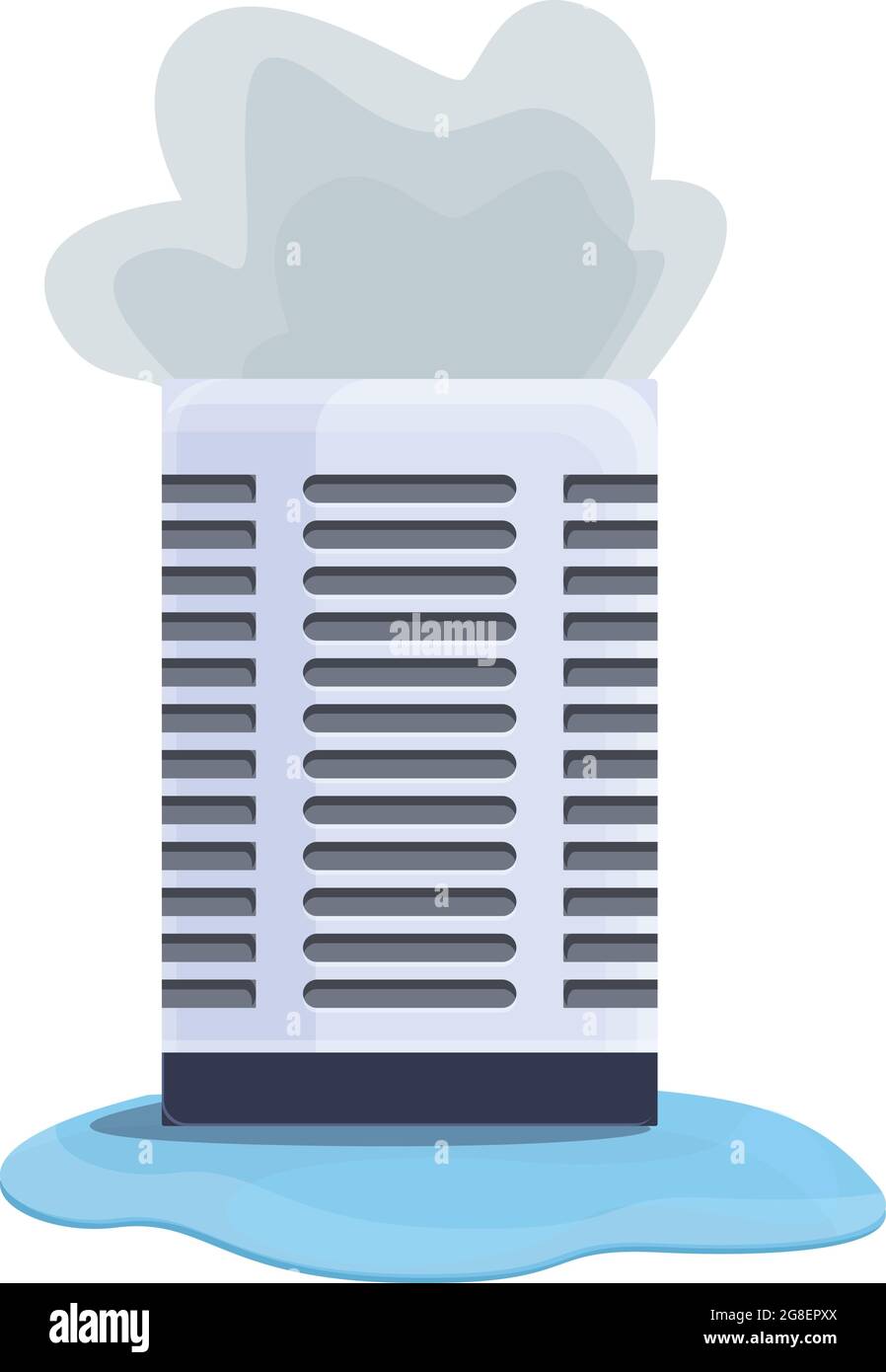 Broken air conditioner icon cartoon vector. Repair maintenance. Home ...