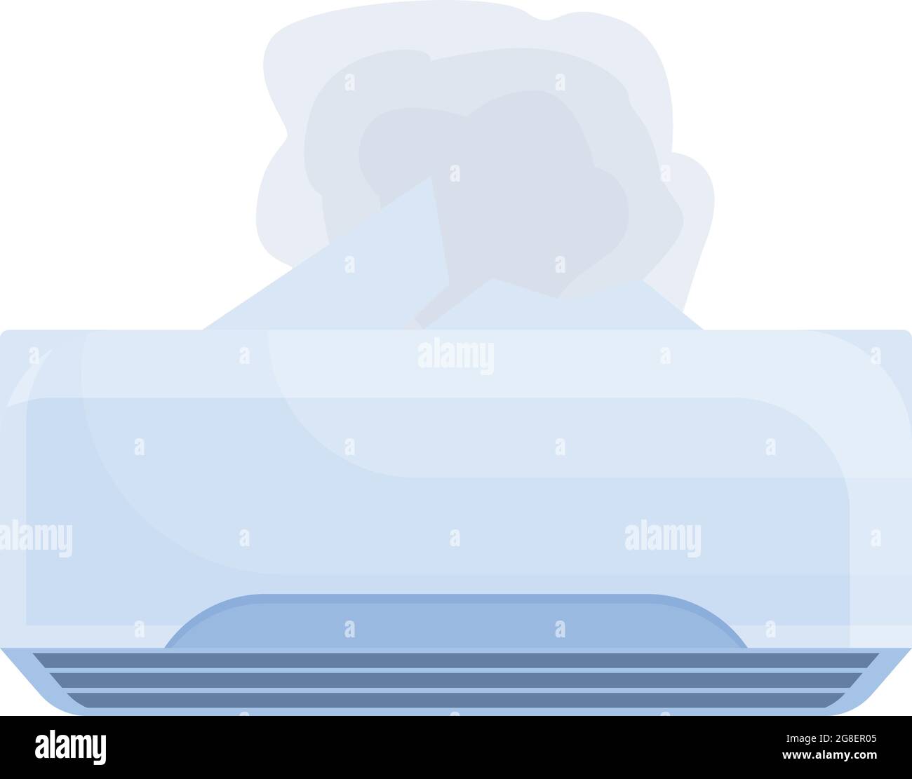 Wall air conditioner broken icon cartoon vector. Building cooling. Home ...