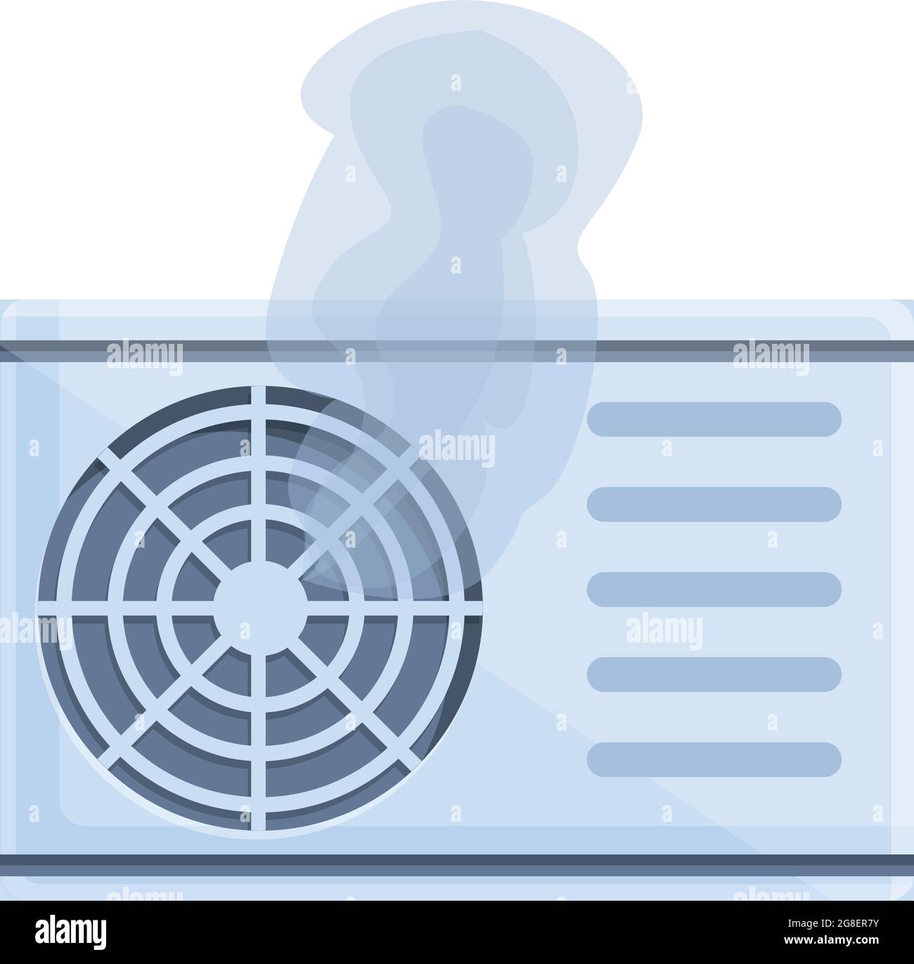 Room air conditioner broken icon cartoon vector. Home repair. House ...