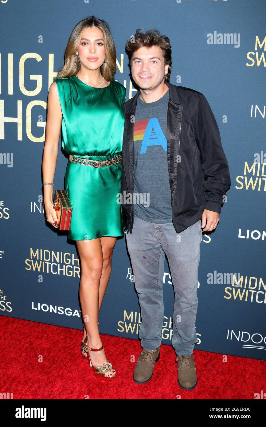 Los Angeles, CA. 19th July, 2021. Sistine Rose Stallone, Emile Hirsch ...