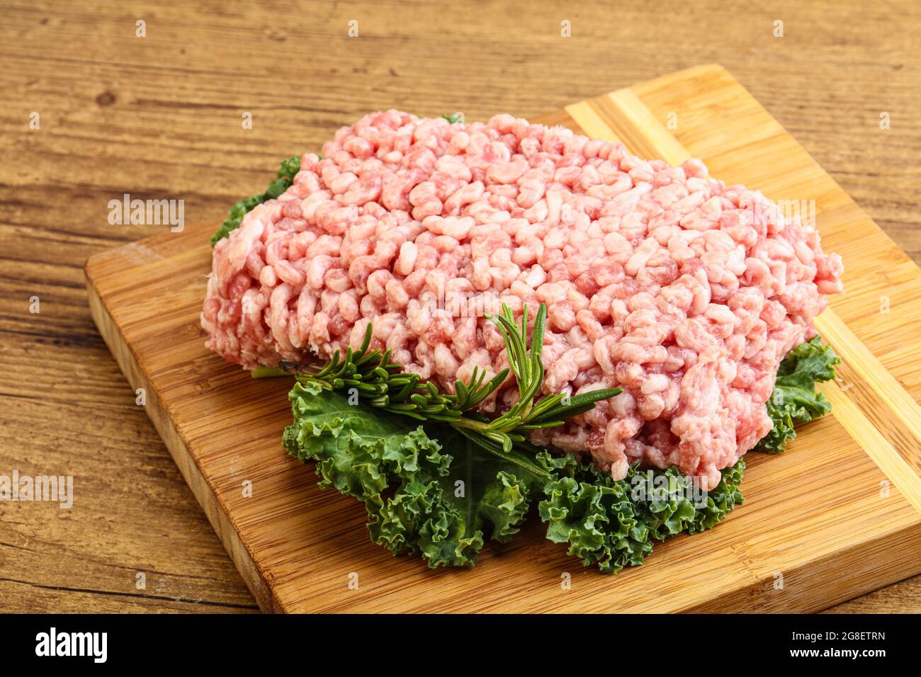 Raw fat pork minced meat for cooking Stock Photo - Alamy