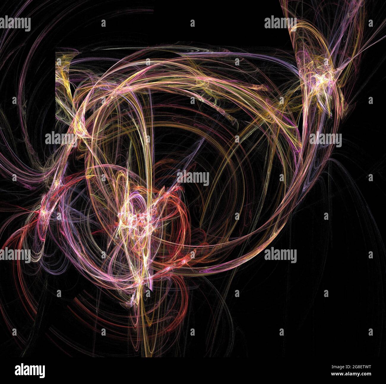 image of one Illustration of digital fractal Stock Photo - Alamy